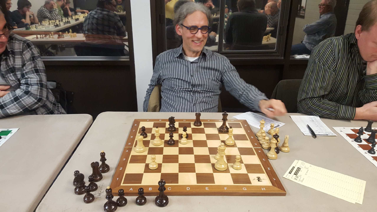 Luc tout souriant ... le demi-point serait-il à sa portée